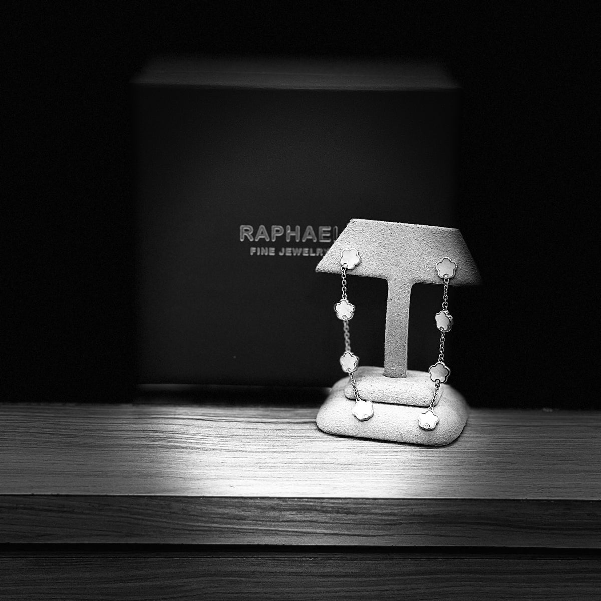 18KT RG, Diamond + MOP Dangling Earrings – TenoUSA